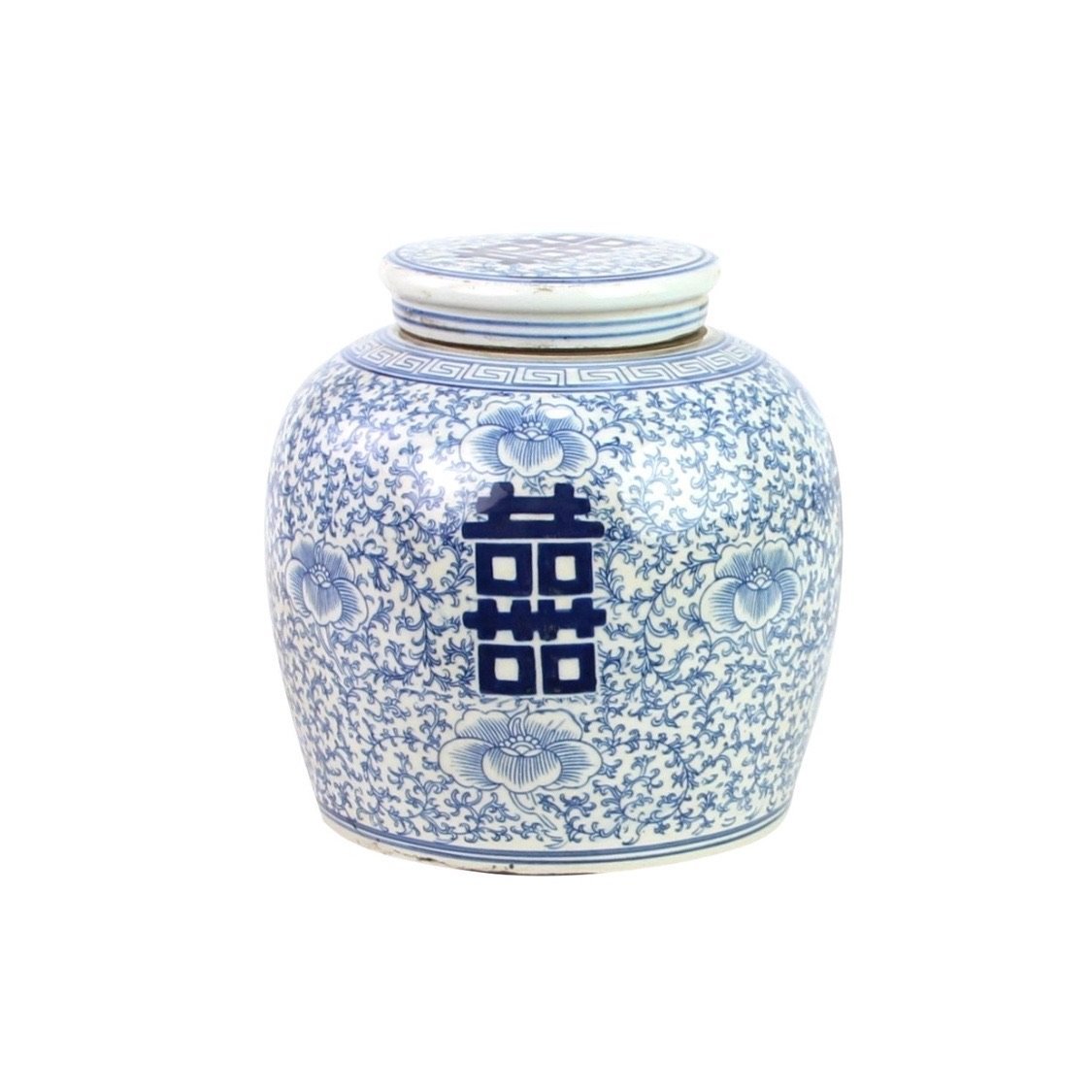 Double Happiness Ming Jar | Decorative Jars - BlueJay Avenue