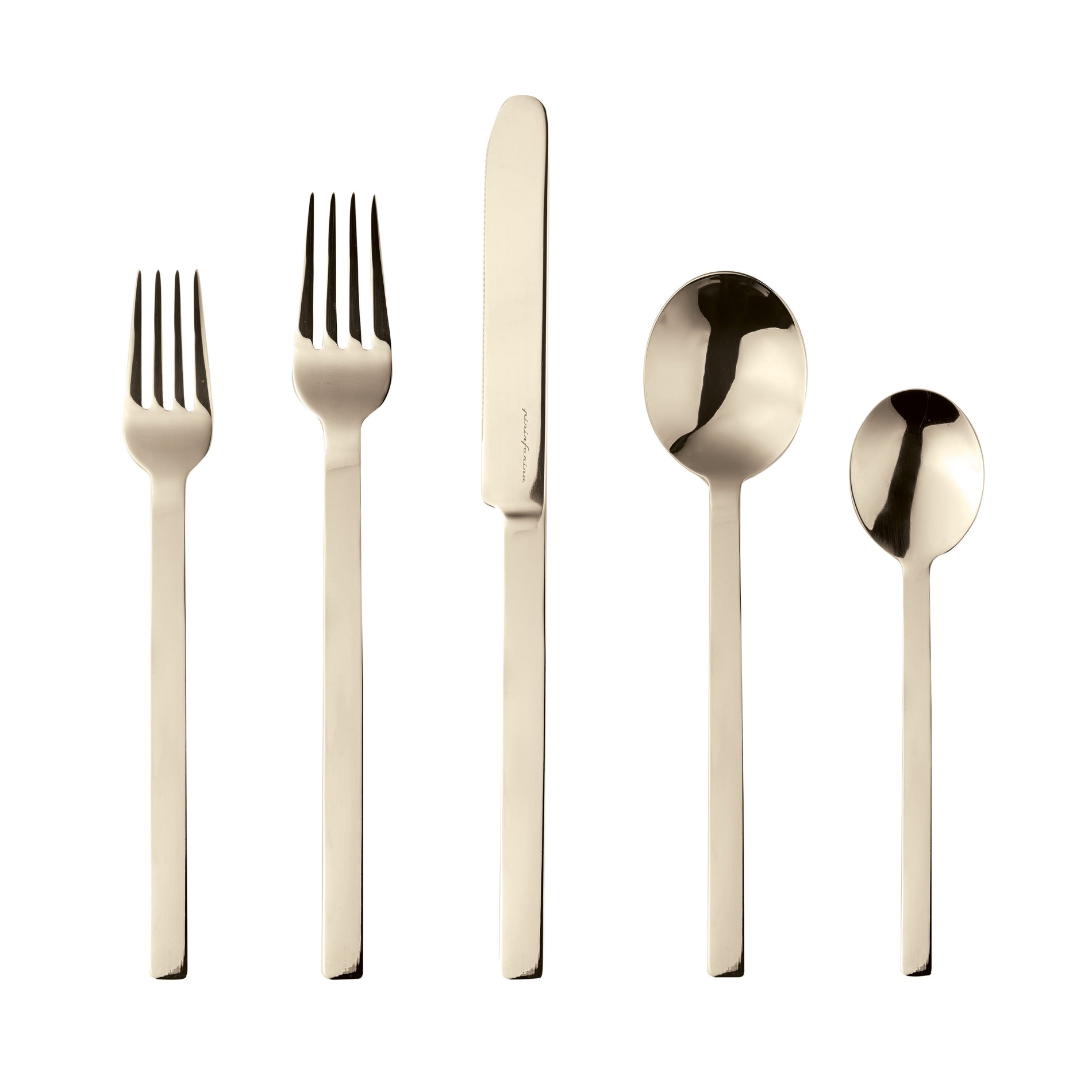 Stile By Pininfarina Flatware Sets, Champagne | BlueJay Avenue ...